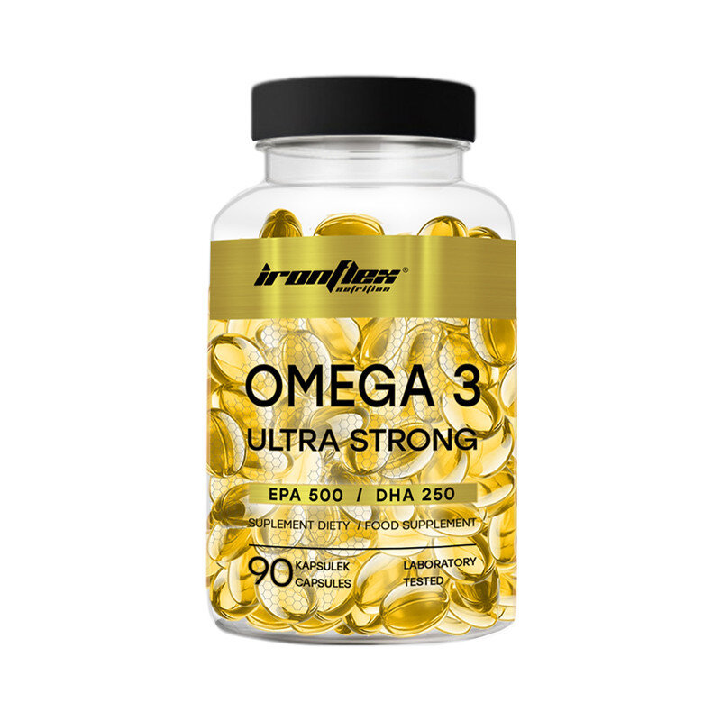 IronFlex Omega 3 Ultra Strong – 500mg EPA / 250mg DHA – 90 Kapseln