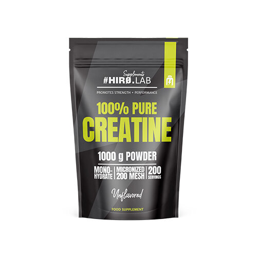 HIRO.LAB 100% Pure Creatine – 1000 g reines Kreatin-Monohydrat